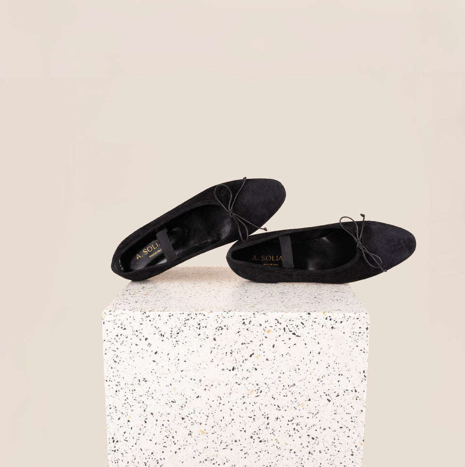 Como - Black Suede Strap Mary Jane A.soliani – A. Soliani