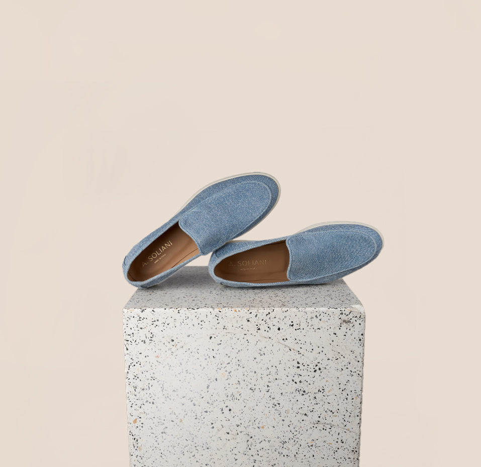 Lisa Sneaker Loafer - Denim Suede – A. Soliani