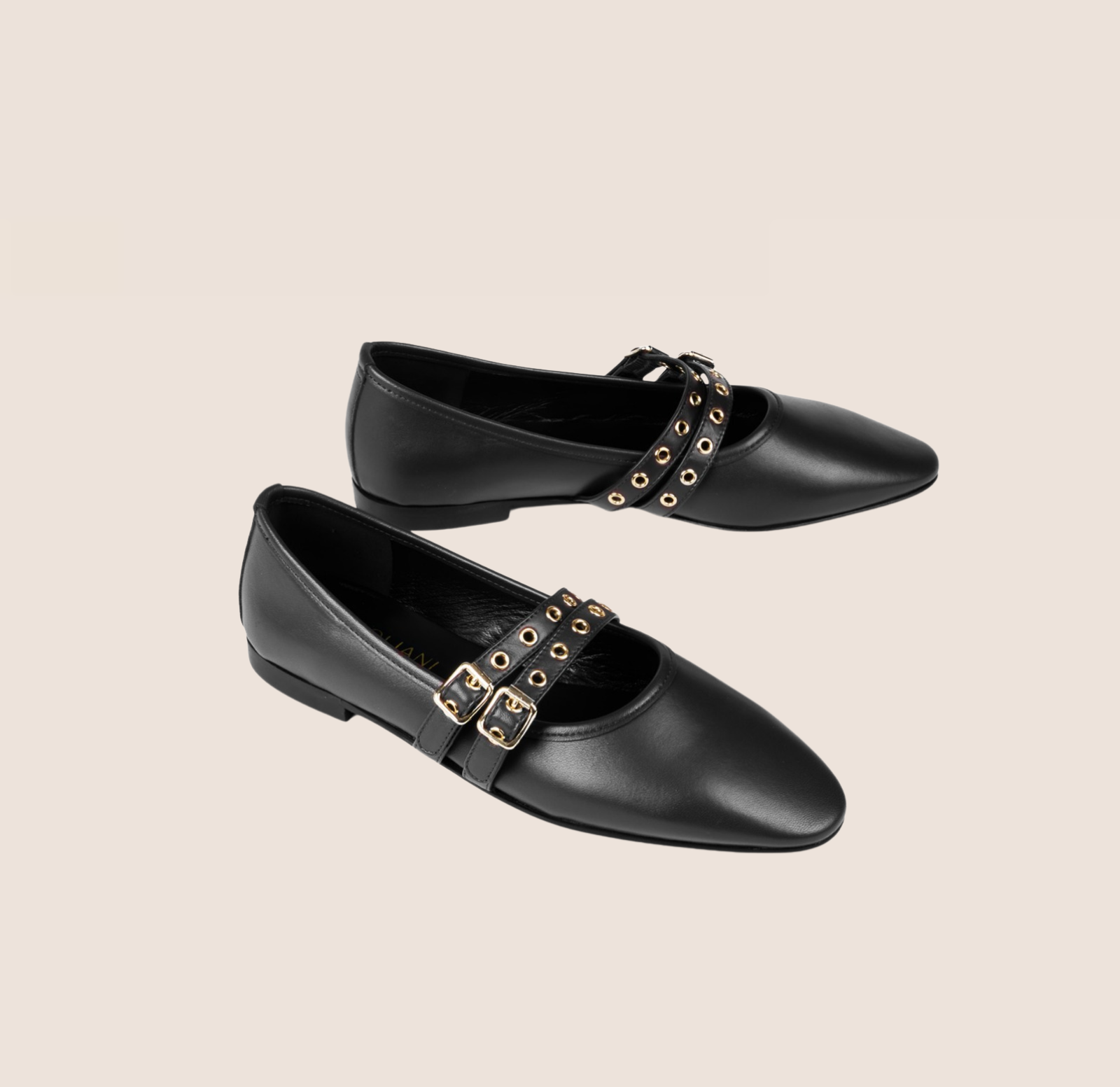 Como 2 Buckle Black Leather | A. Soliani