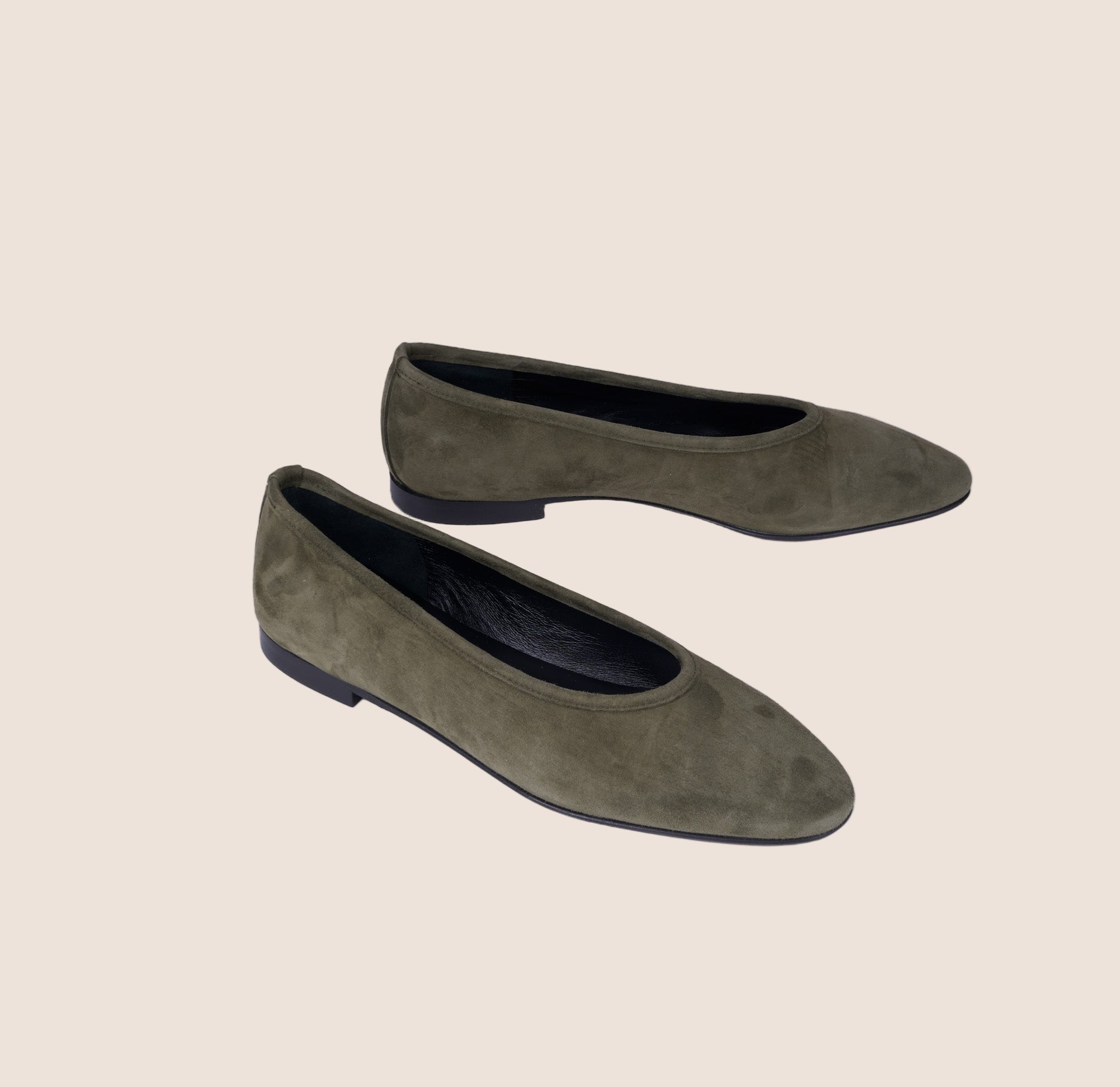 Como Italian Leather Ballet Flats in Gold Foil | A. Soliani